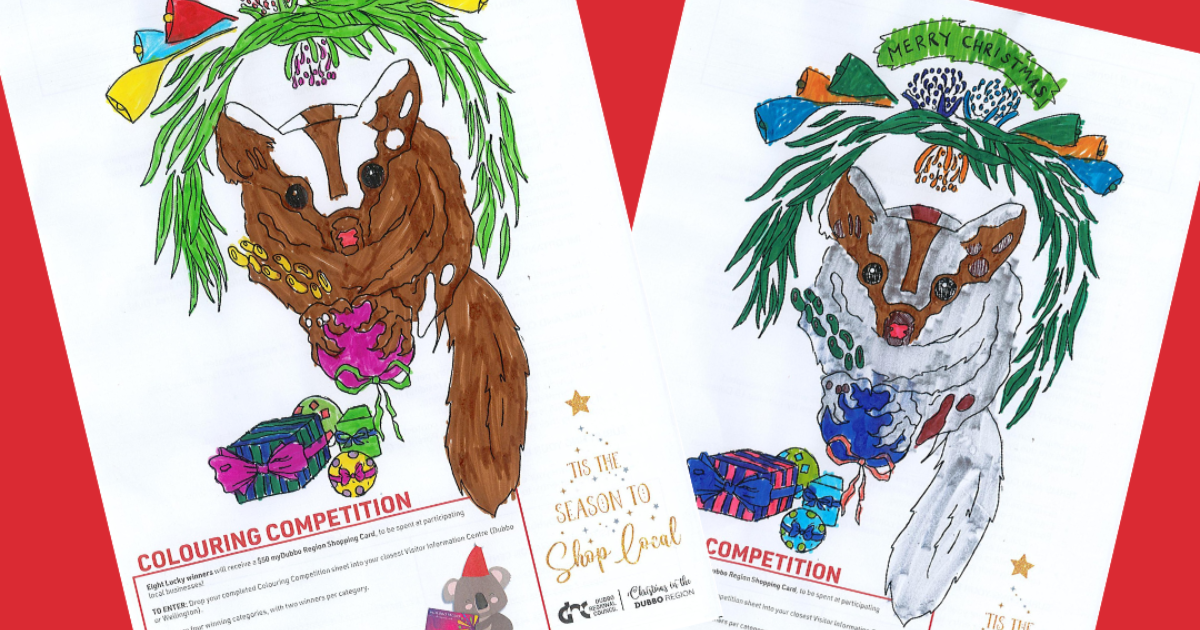 Junior School Christmas Colouring Competition • Dubbo Region